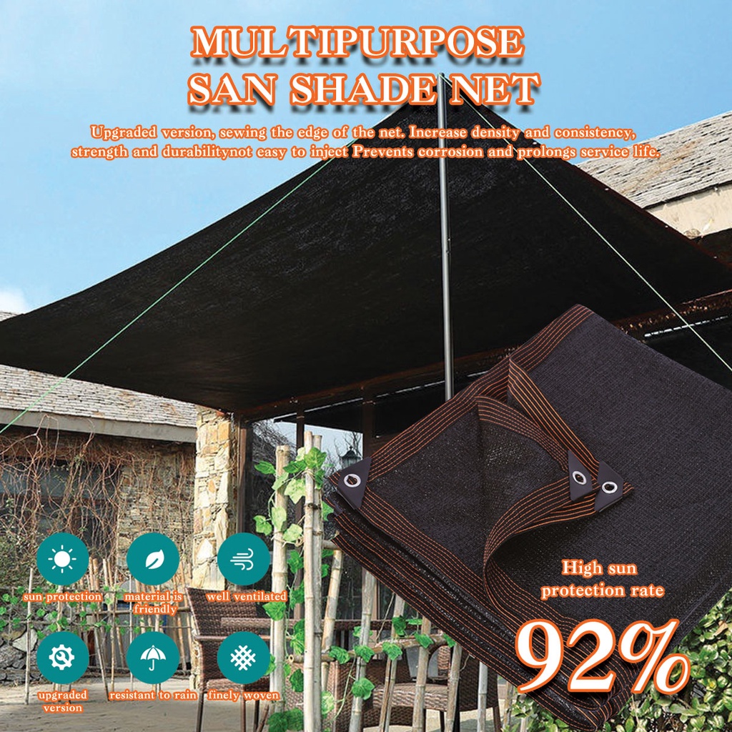 Anti-UV Sunshade Net Outdoor Garden Plant Awning, Sun Shade Net Farm ...