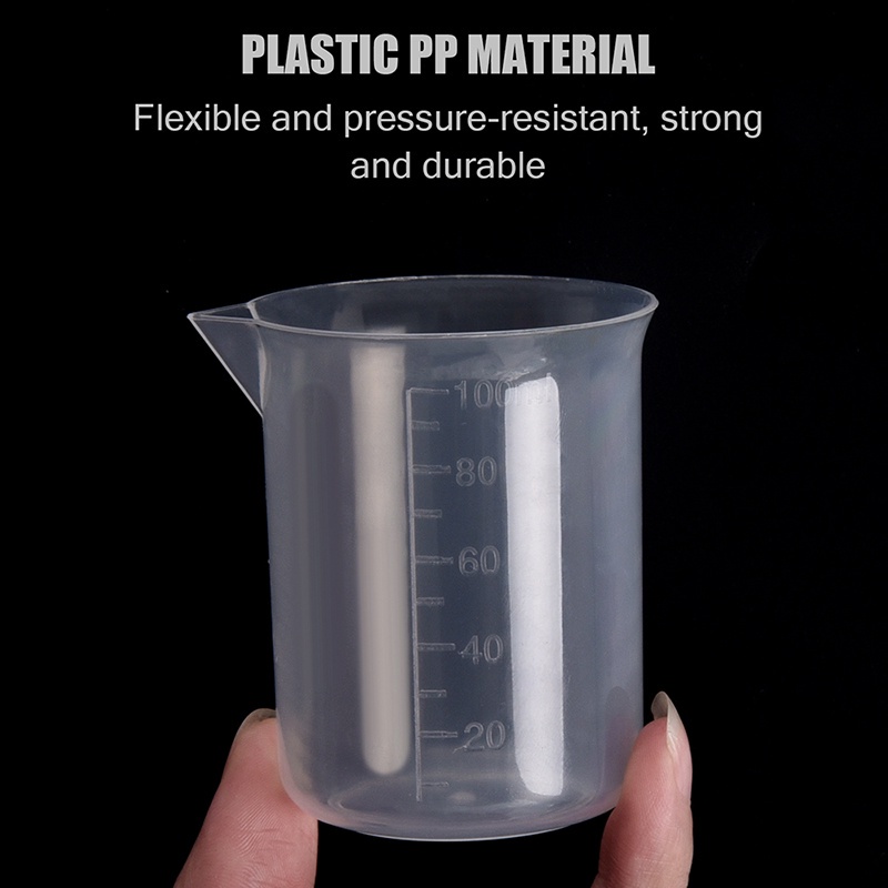 Laboratory Beaker Mixing Volume Cups Transparent Plastic Capacity Cup ...