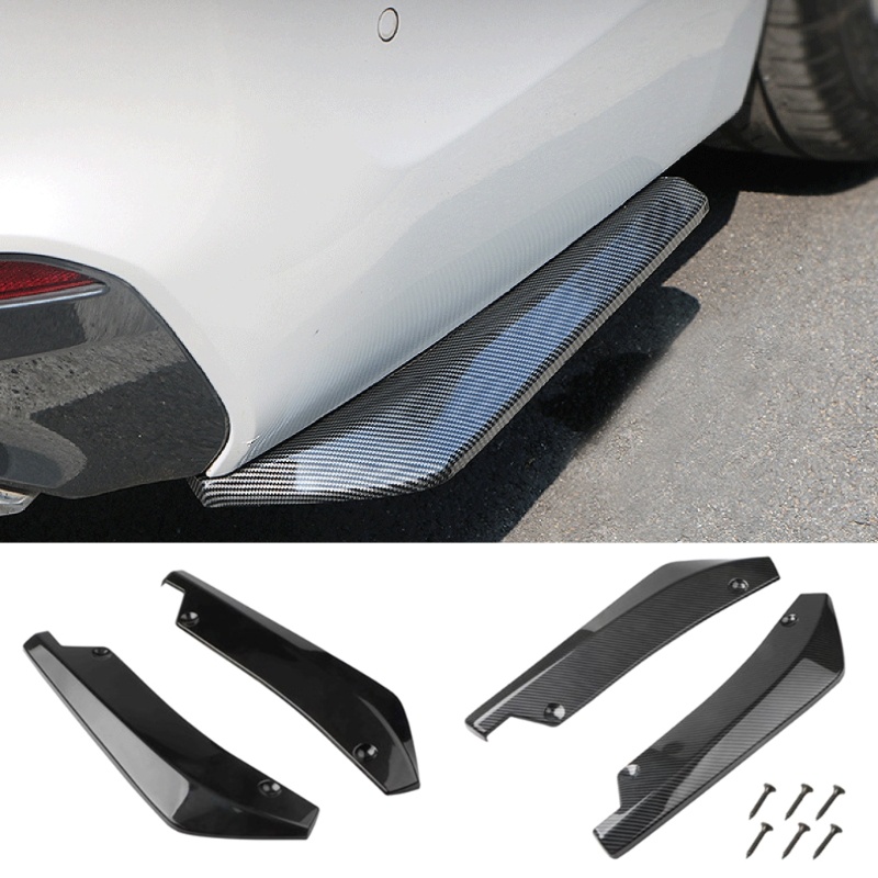 EDB* Car Rear Bumper Lip Spoiler Winglets Side Skirt Extension Side ...