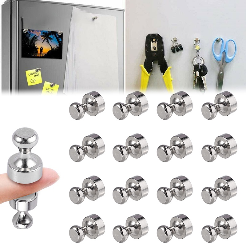 Magnets Push Pins Metal Magnetic Push Pins Magnets Hooks Hanger for ...
