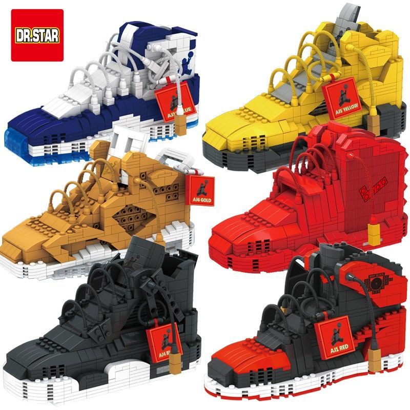 Compatible with Lego building blocks tiny particle basketball shoes aj ...
