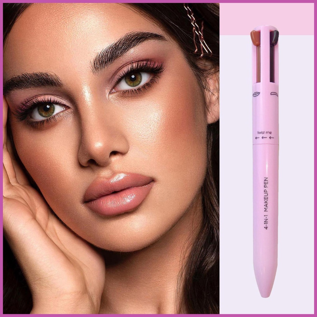 4 In 1 Makeup Pen Waterproof Cosmetic Pencil 4 Color Multi-function ...