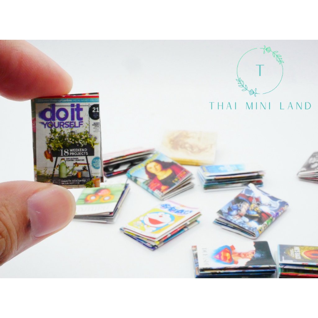Miniature Leaflet (Random Designs) /Pcs Mini Magazine Folding Disc ...
