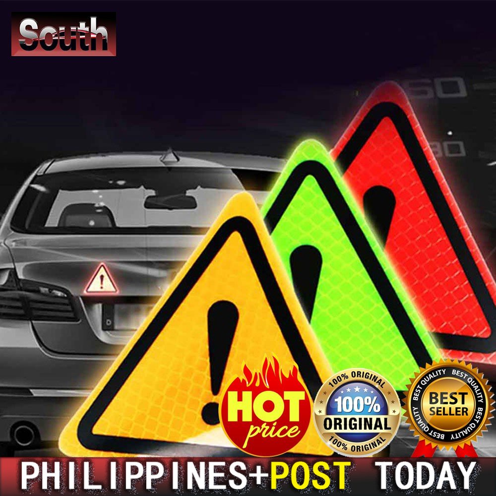 Triangle Reflective Sticker Truck Car Sticker Car Tail Personality ...
