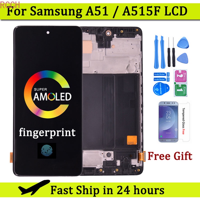 Super AMOLED Display For Samsung Galaxy A51 LCD A515 A515F/DS A515FD A515 LCD Display Touch ...