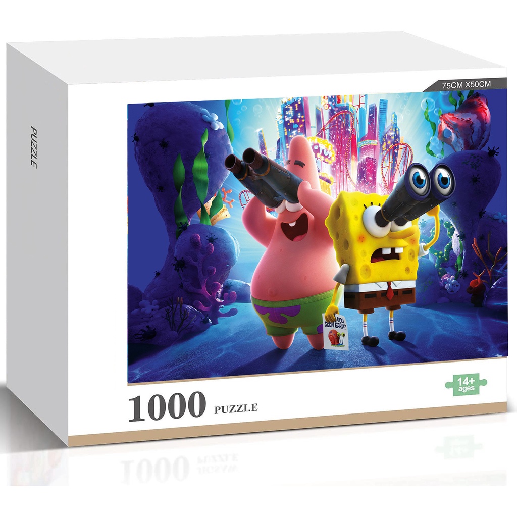 Spongebob Wooden Jigsaw Puzzle Assembling Set Children Adult ...