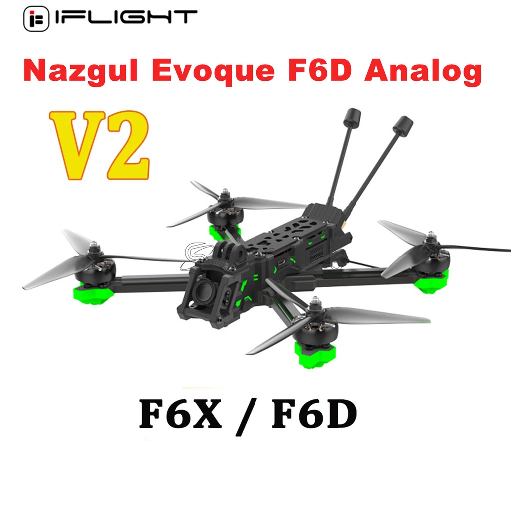 iFlight Nazgul Evoque F6 V2 Analog 6inch 6S FPV Drone BNF F6X F6D ...