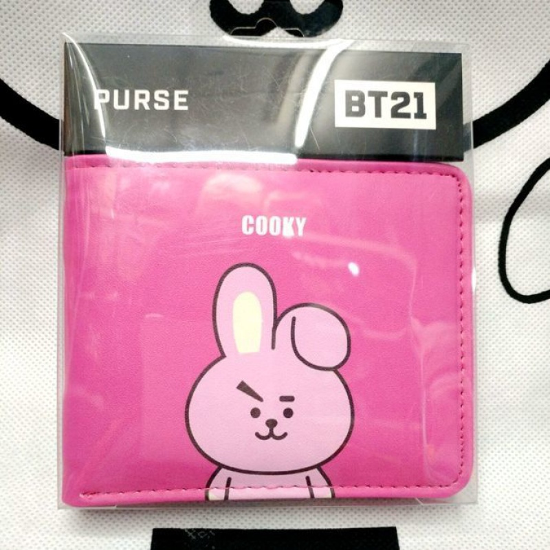 BTS Wallet BT21 Cartoon Male Female Student New Style PU Leather Short ...