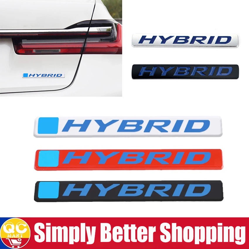 【ship in 24hours】 3D HYBRID Car Logo Stickers Refitting Metal Emblem ...