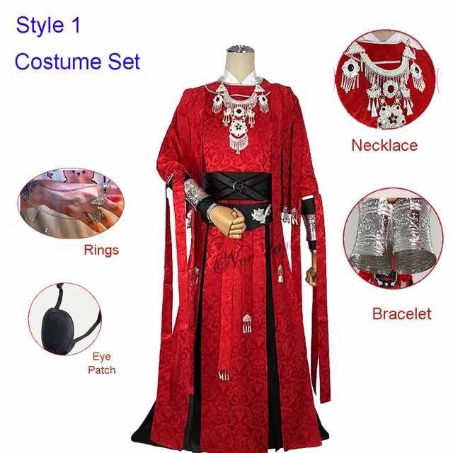 Tian Guan Ci Fu Hua Cheng Cosplay Costume Wig Umbrella Heaven Official ...