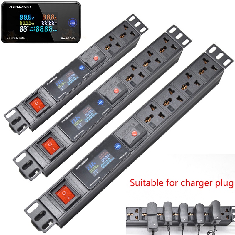 Multifunctional digital display meter PDU power distribution unit charger dedicated universal ...