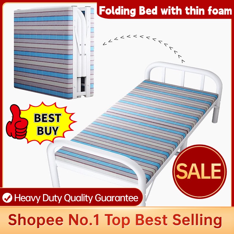 Heavy Duty Foldable Bed with Foam Folding Bed Single Save Space For ...