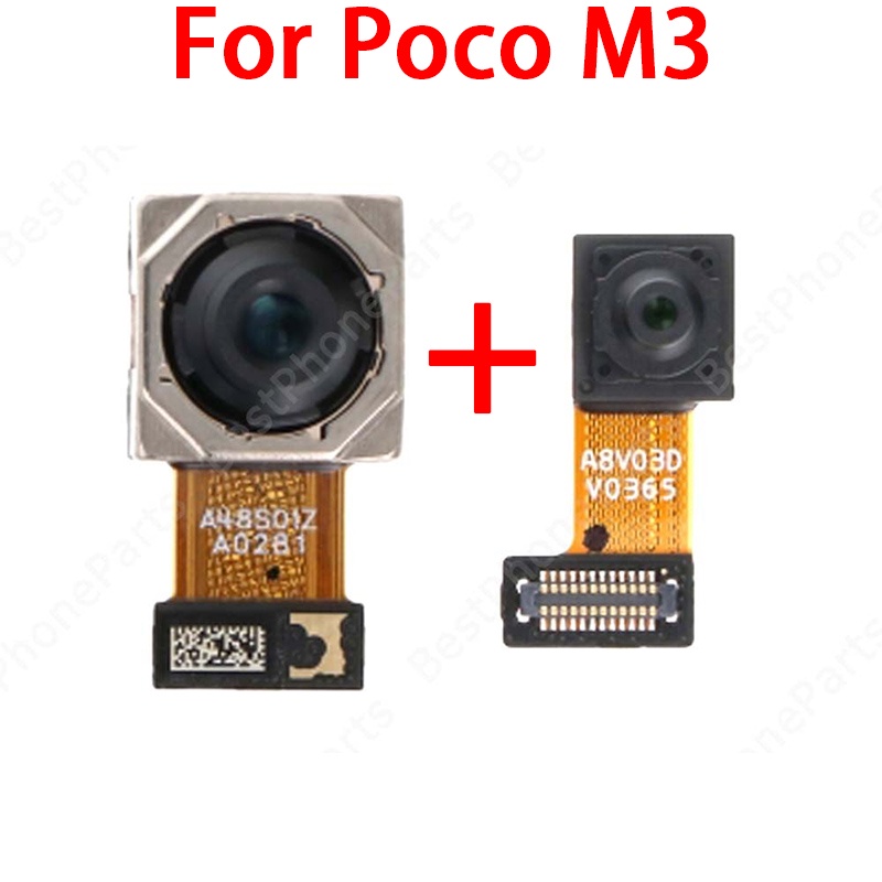 For Xiaomi Mi Poco M3 Front Back Camera Frontal Backside Small ...