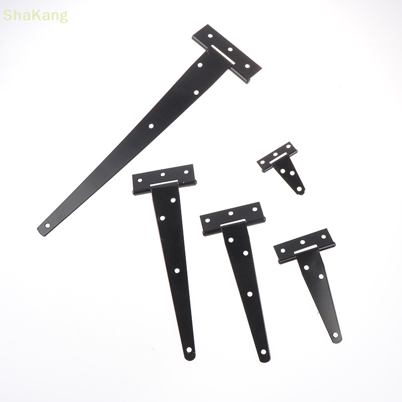 SKK Black Paint T Shape Triangle Hinge Cabinet Shed Door Gate Hinges ...