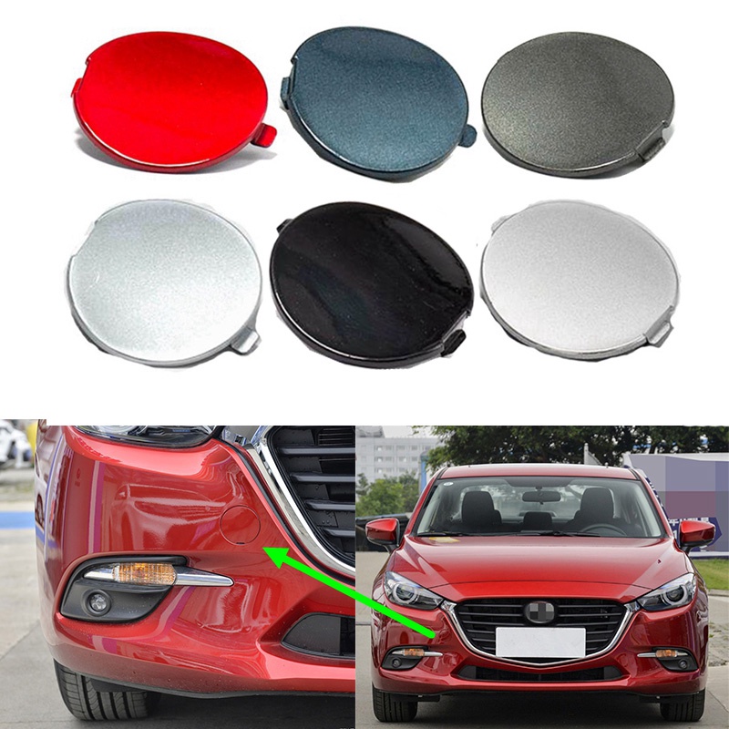 Front Bumper Tow Hook Cover Towing Eye Cap For Mazda 3 Axela 2017 2018 ...