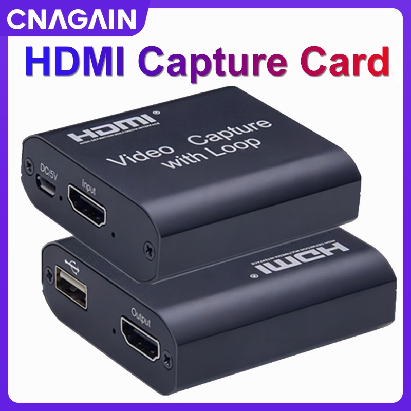 CNAGAIN 4K 1080P USB 2.0 Loop Out Graphics Capture Card Video Recording ...