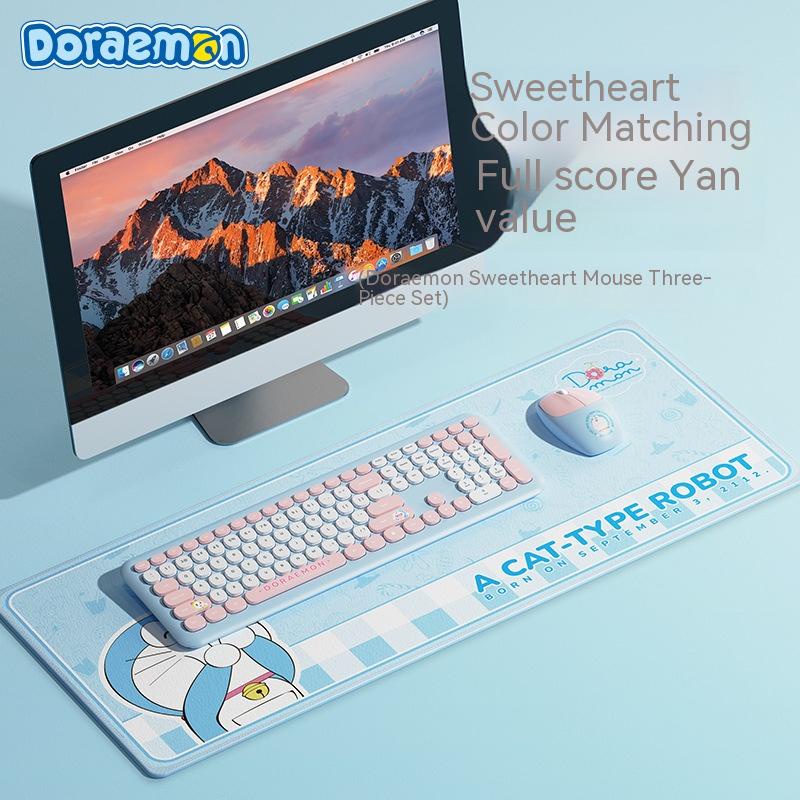 Doraemon Sweetheart Wireless Keyboard Mouse Set Cute Desktop Laptop ...