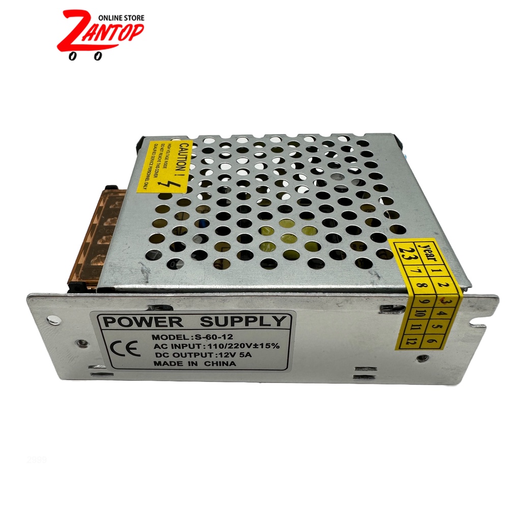 12V 5A Centralized Power Supply 12V 60W Power Adapt AC TO DC for Led ...