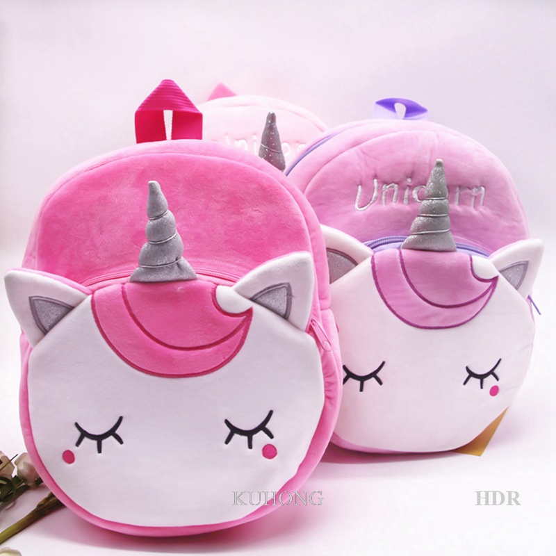 KUHONG Mini Plush Unicorn Shoulder Bag Girl Small Cute Colorful Fluffy ...