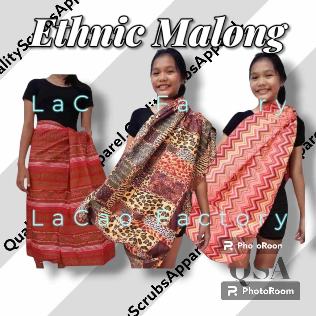 QSA'S ETHNIC MALONG//ASSORTED DESIGN//COSTUME | Shopee Philippines