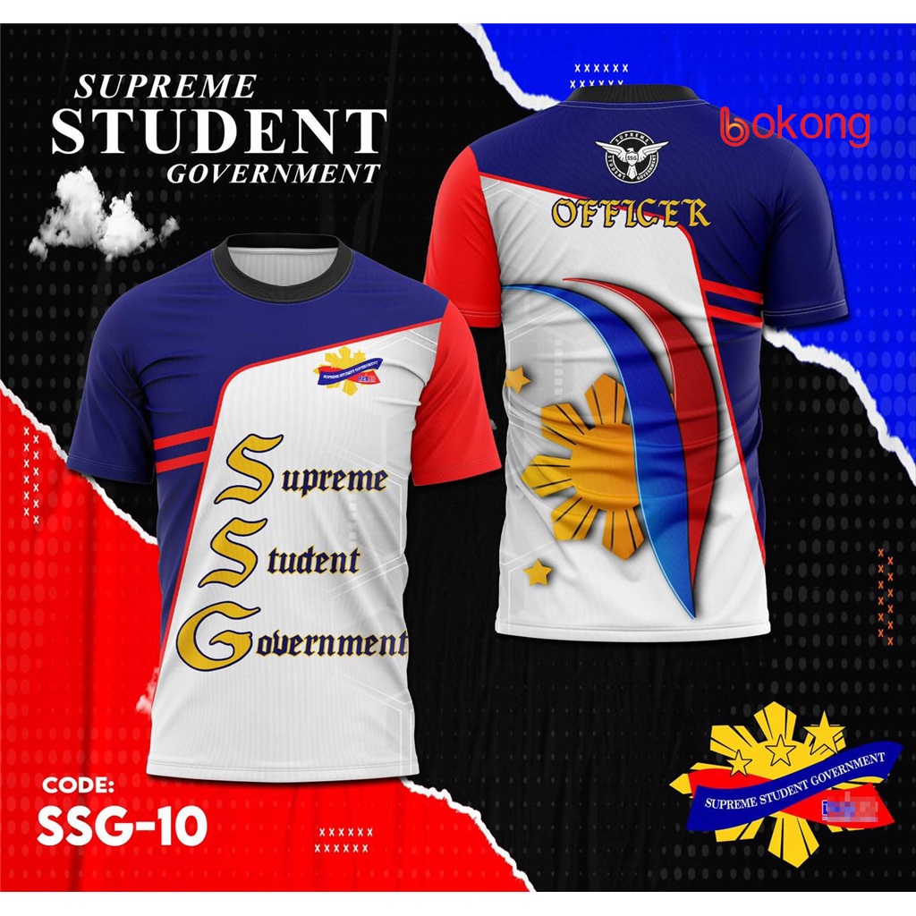 supreme student government Full sublimation T-shirt PILIPINAS SHIRT Full Sublimation (SSG-10 ...