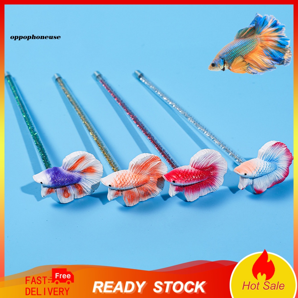 OPPO Long Pole Fish Tank Training Toy Fish Accessories Stress Release ...