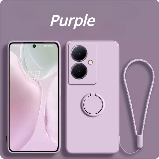 For VIVO Y36 Y27 Y100 Y03 Y18 Y18e 4G 5G Shockproof Liquid Silicone ...