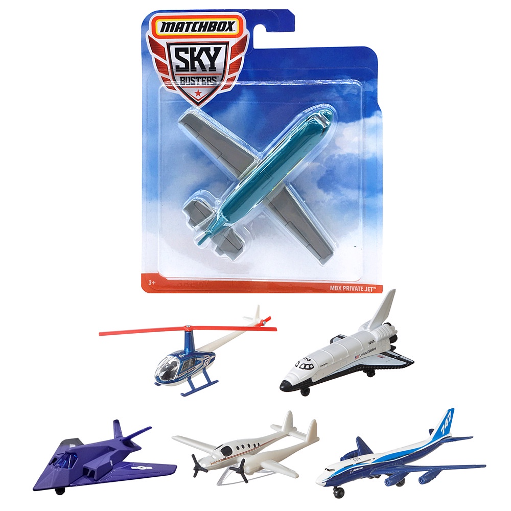 Matchbox Sky Busters Robinson Strike Hawk Freeway Flyer Model Airplane ...