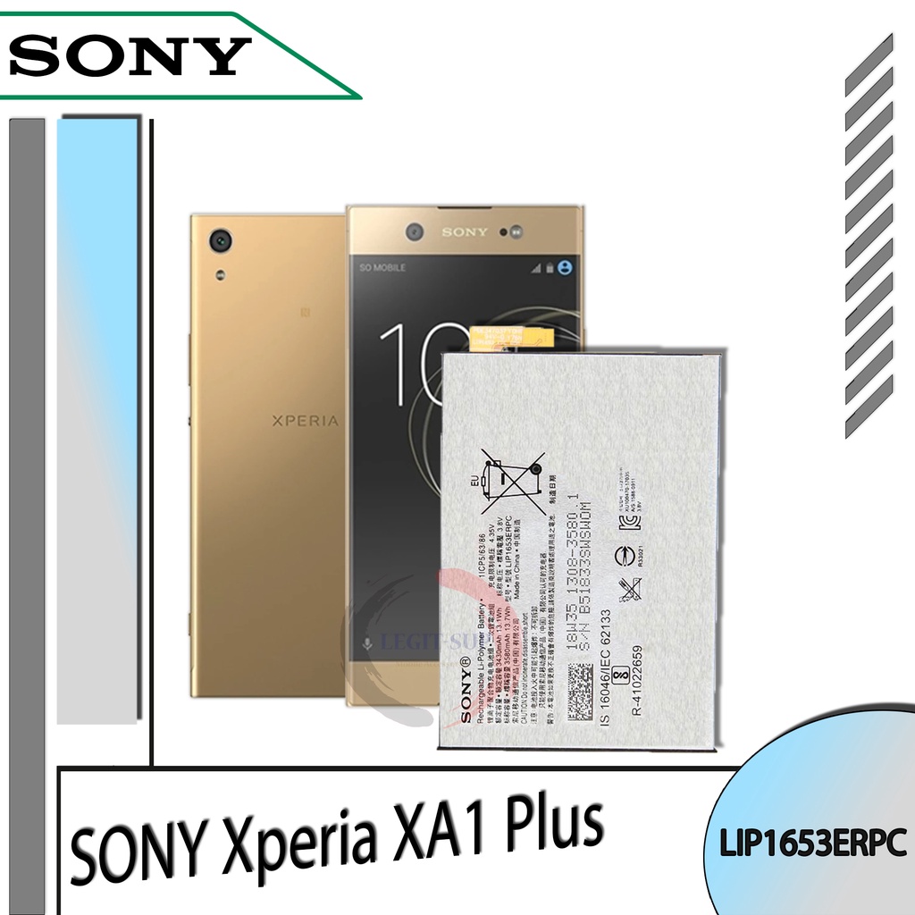 SONY Xperia XA1 Plus Battery , Model: LIP1653ERPC (3580mAh) | Shopee ...