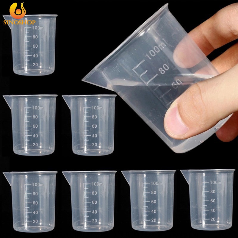 100ml Transparent Volume Cup With Clear Scales / Kitchen Laboratory ...