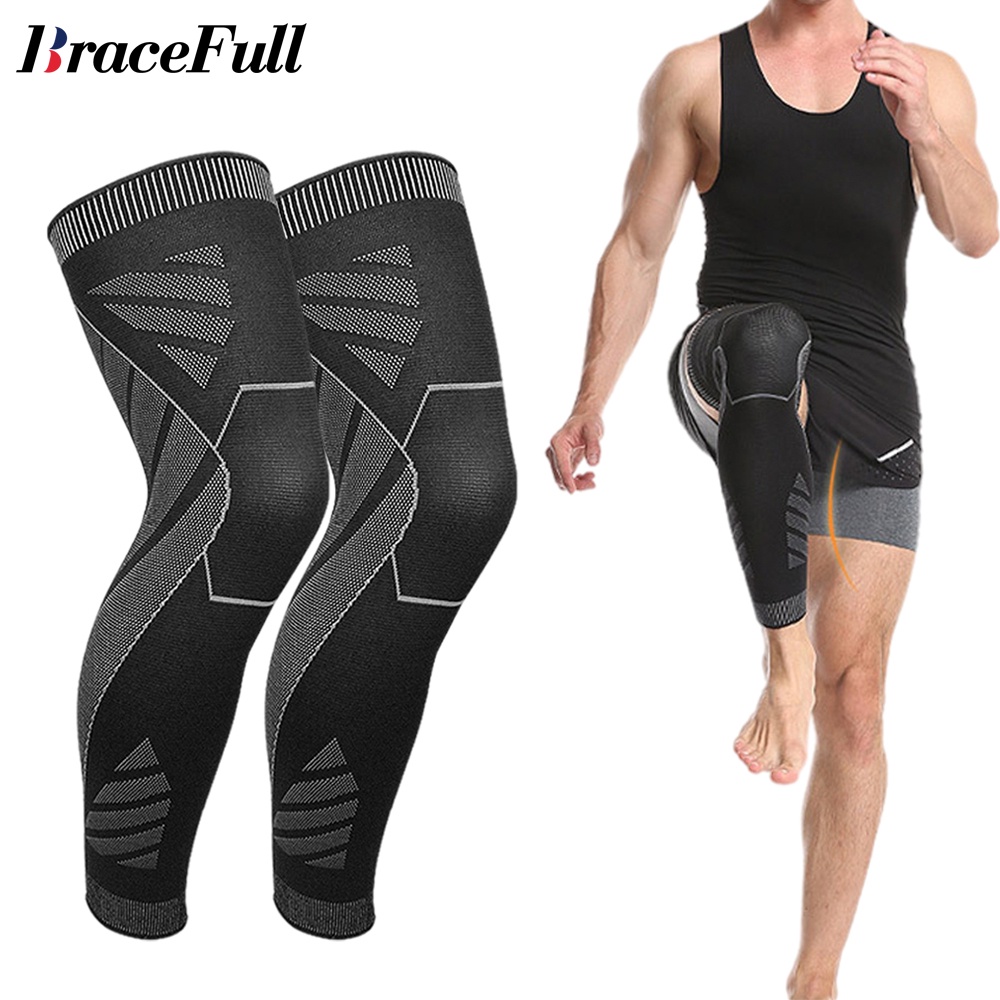 Full Leg Sleeves Long Compression Leg Sleeve Knee Sleeves Protect Leg ...