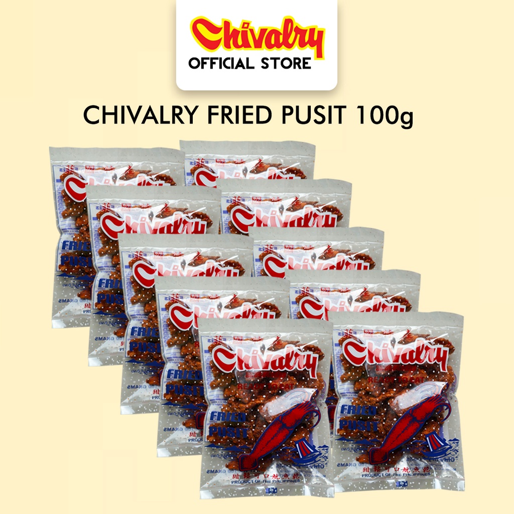 Chivalry Fried Pusit 100g x 10 Packs | Shopee Philippines