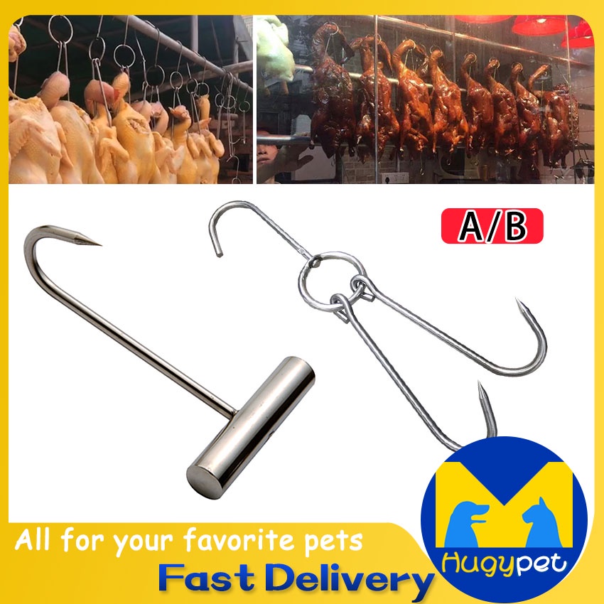 Stainless Steel Beef Meat Clasps Duck Goose Turkey Hooks Roast Duck ...