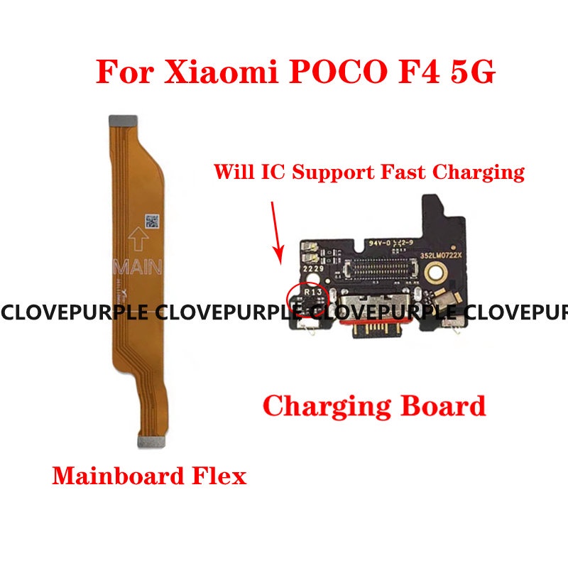 For Xiaomi POCO F4 5G USB Charging Dock Port With Micphone IC Fast ...