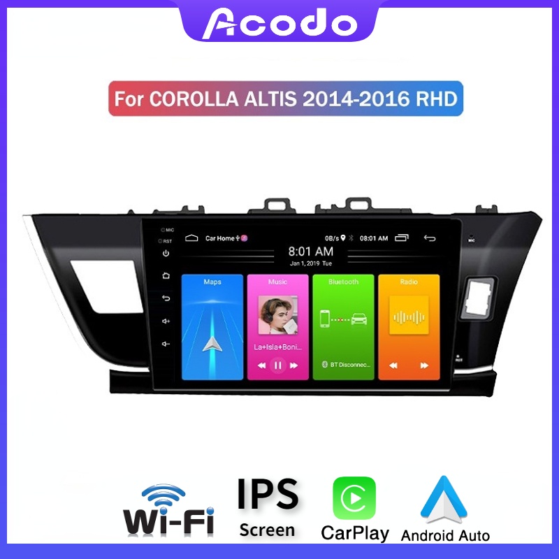 For Toyota Corolla Altis 2014-2016 RHD Android Car Stereo Support ...