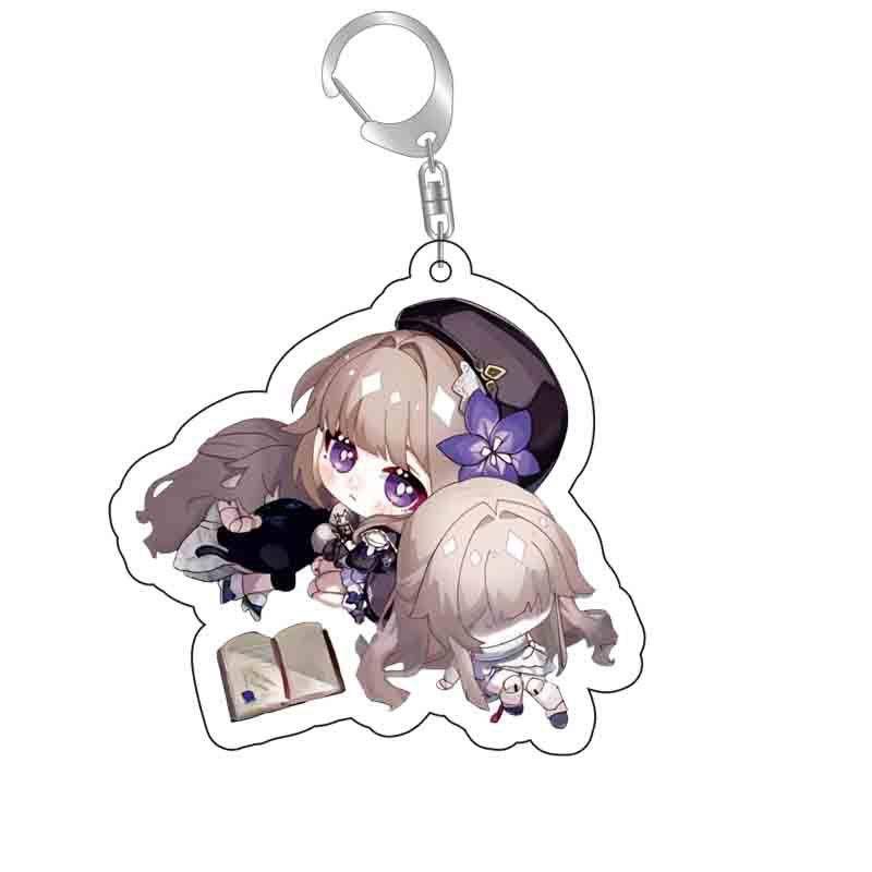 Game Honkai Star Rail Key Chains Two Sided Keychain Dan Heng March 7th