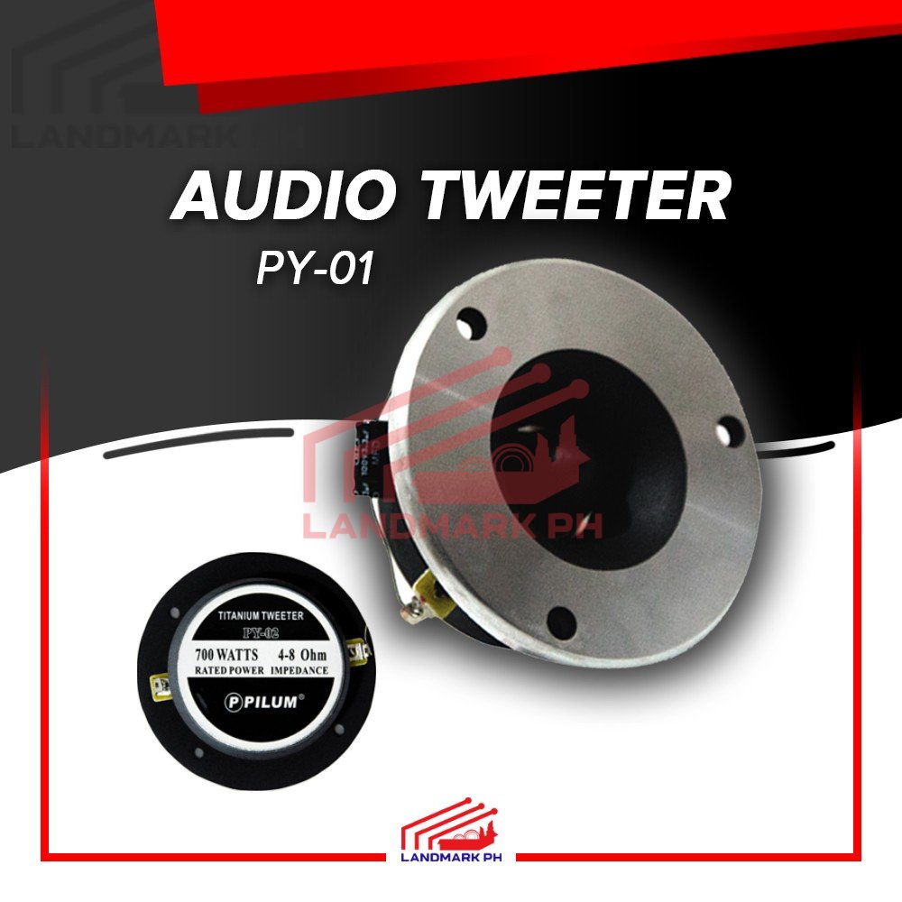 PY01 Titanium Tweeter 700 watts 25.4mm voice coil Broadway tweeter 4 ...