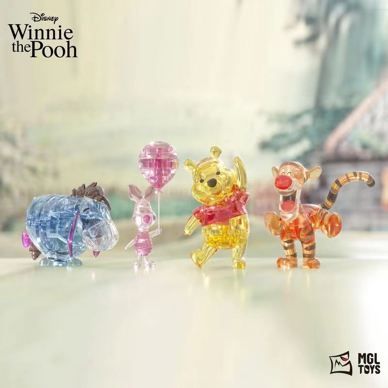 Disney Winnie the Pooh Crystal Building Blocks Anime Assembled Model ...