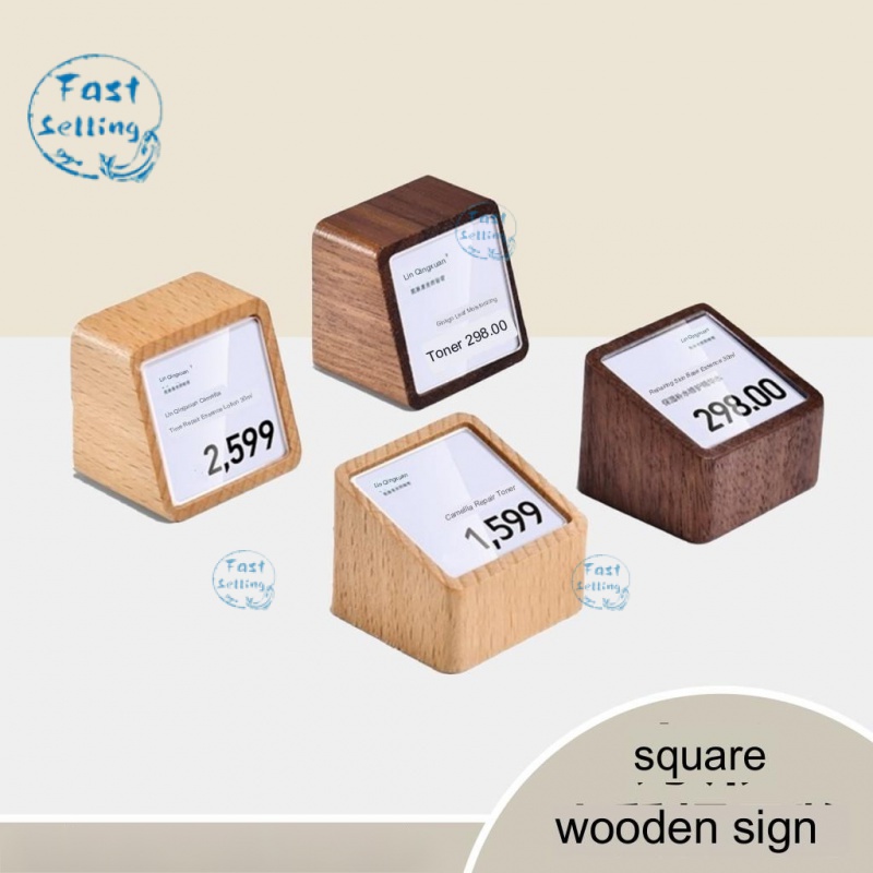 Metal price display board high-end aluminum alloy label creative mini ...