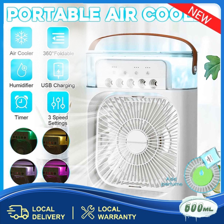 3 in 1 Air Cooler Fan usb rechargeable desk fan portable electric fan ...