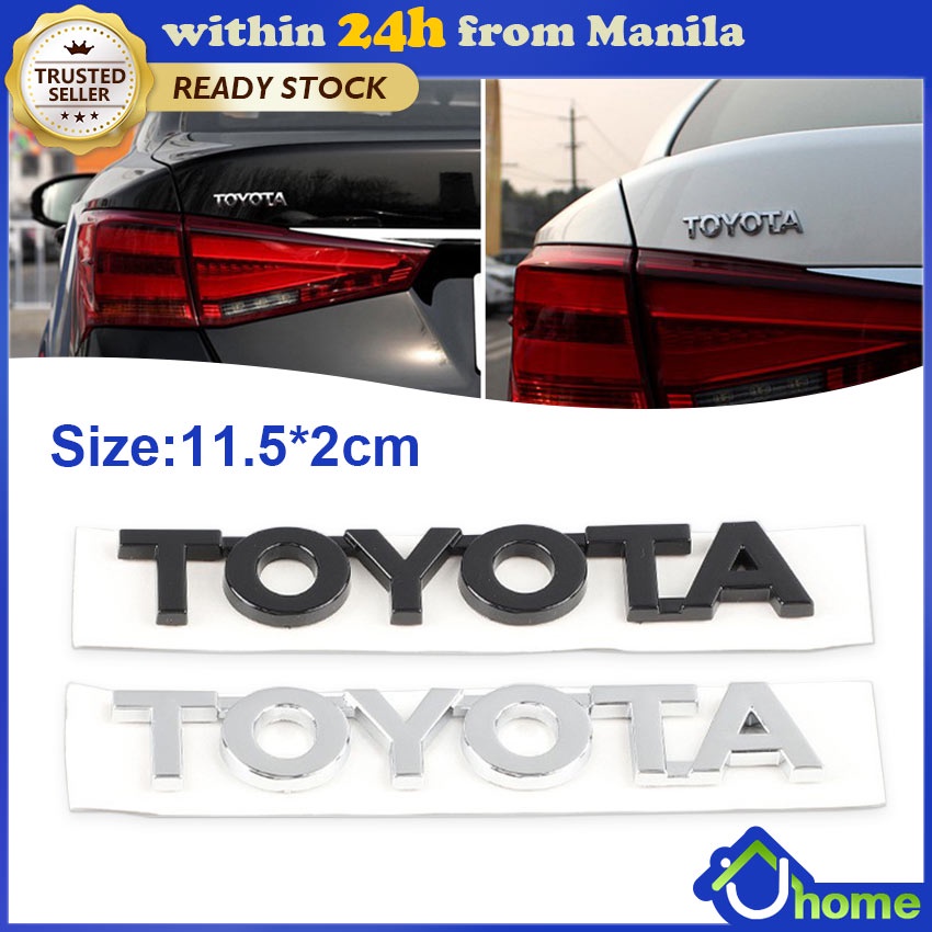 【SOYACAR】Toyota Letter Sticker Hood Emblem Badge Car Sticker Styling 3D ...