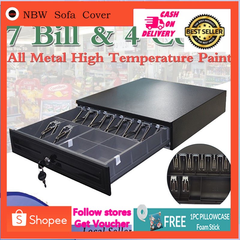 405 Seven Compartment Three Compartment Cash Box Cash Drawer Detachable ...