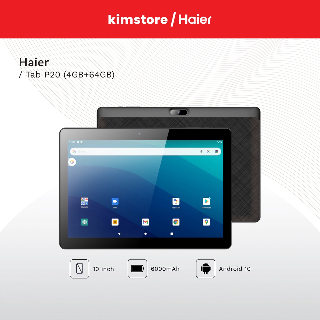 Haier 10.1 Inch 4GB+64GB Tablet P20 | Shopee Philippines