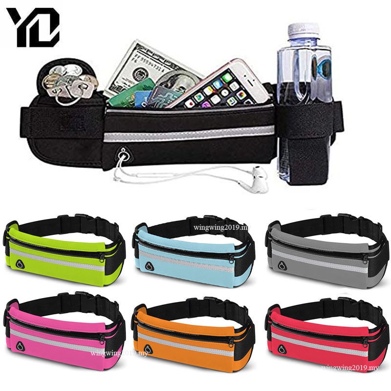 Waterproof Run Waist Belt Bag Men Women Sports Bag Cycling Running Gym ...