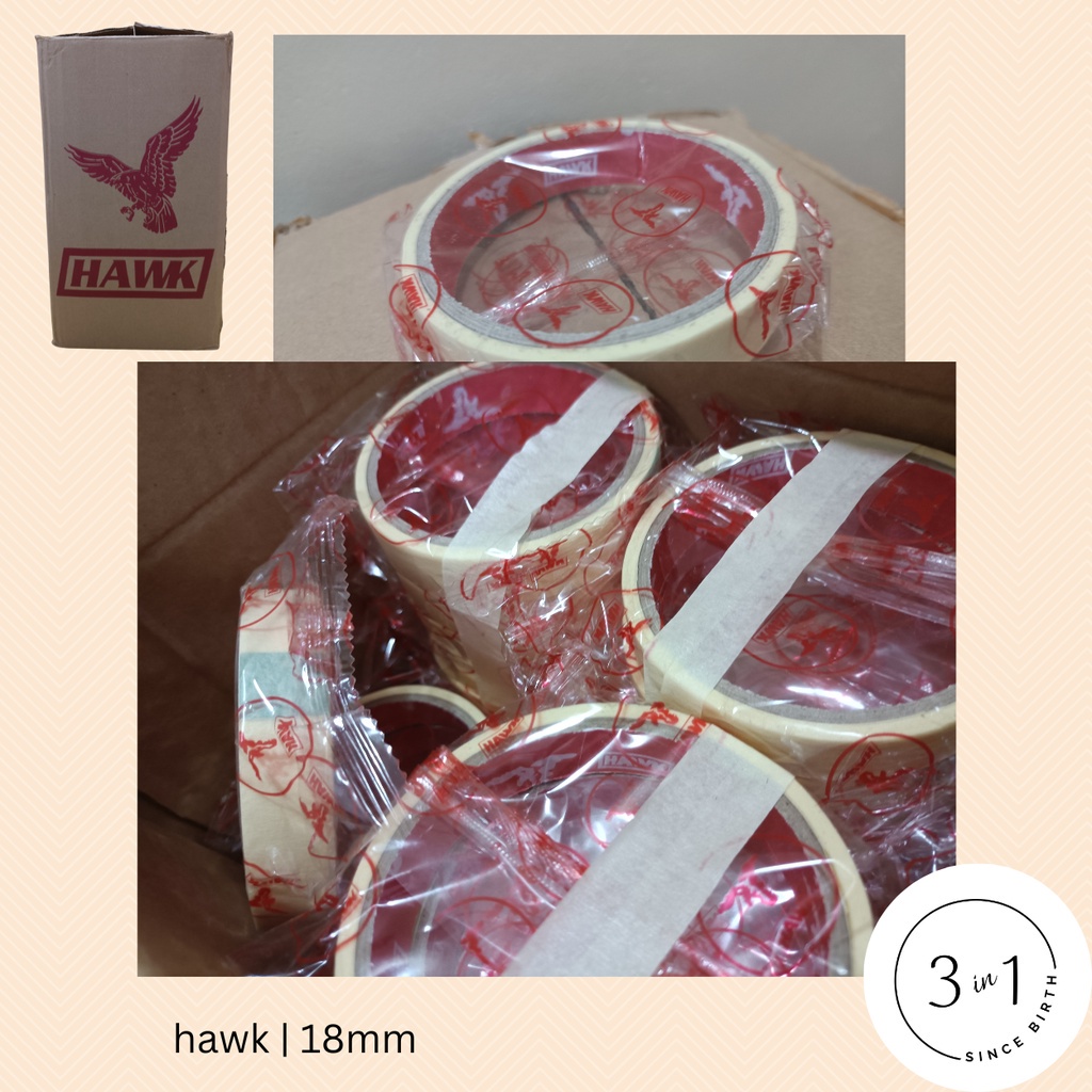 Hawk Masking Tape 18mm | Shopee Philippines