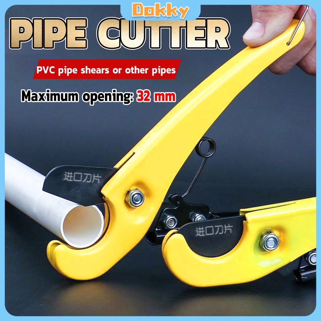 Dokky 32mm PVC Pipe and Tubing Cutter PPR PE Scissor | Shopee Philippines