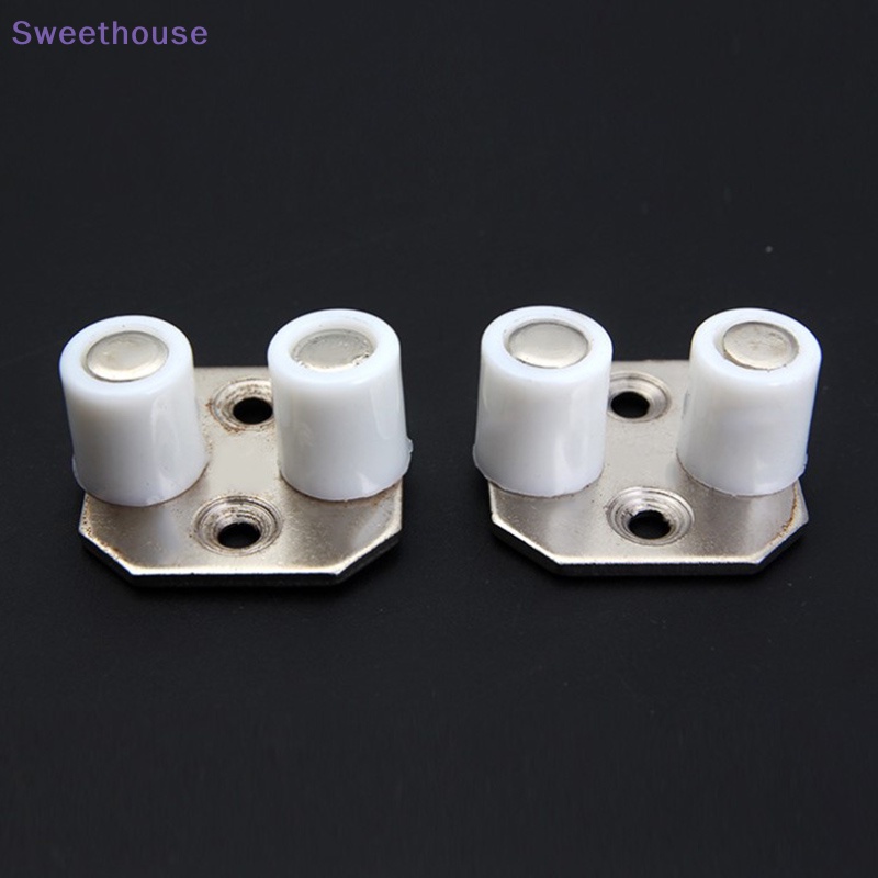 Sweethouse 2Pcs Floor Mount Sliding Wooden Door Guide Roller Retainer ...