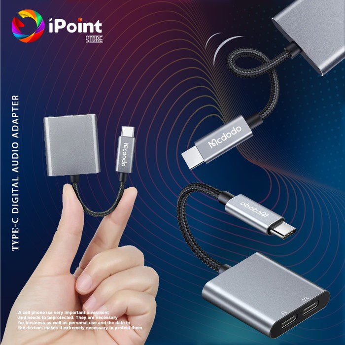 Mcdodo Splitter Dual Type C+Charging Type C 60w Open Mic Game | Shopee ...