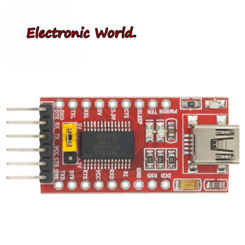 FT232RL FTDI USB 3.3V 5.5V to TTL Serial Adapter Module for Arduino FT232 Pro Mini USB TO TTL ...