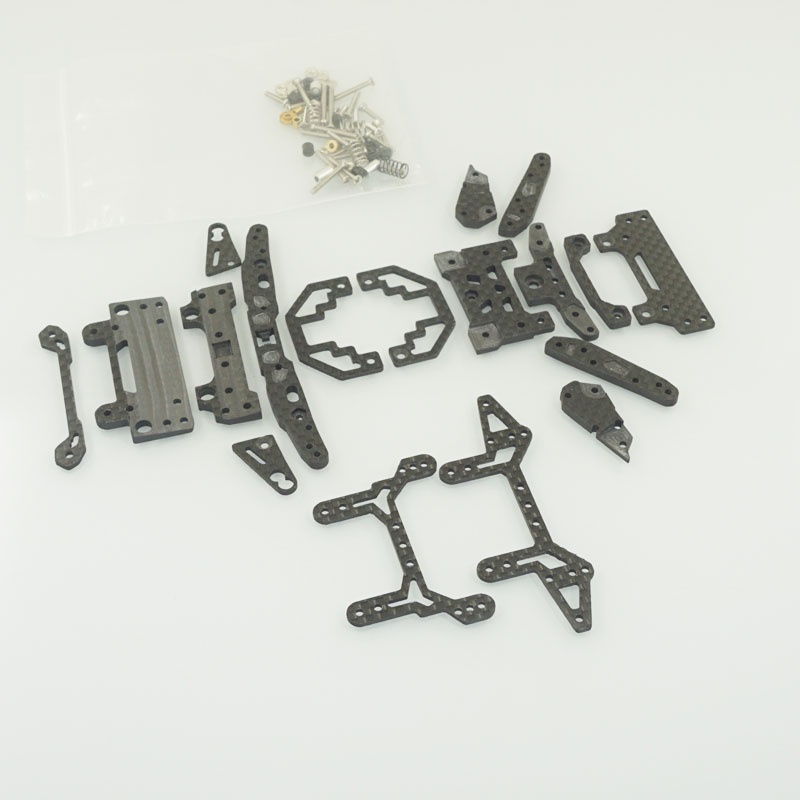 homemade mini 4wd racing car HG 1.5mm 3mm HG carbon MS/MSL chassis ...